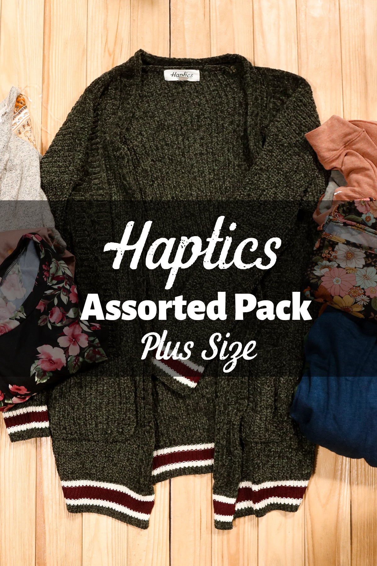 6 Piece PLUS SIZE "Haptics" Fall Assorted Pack