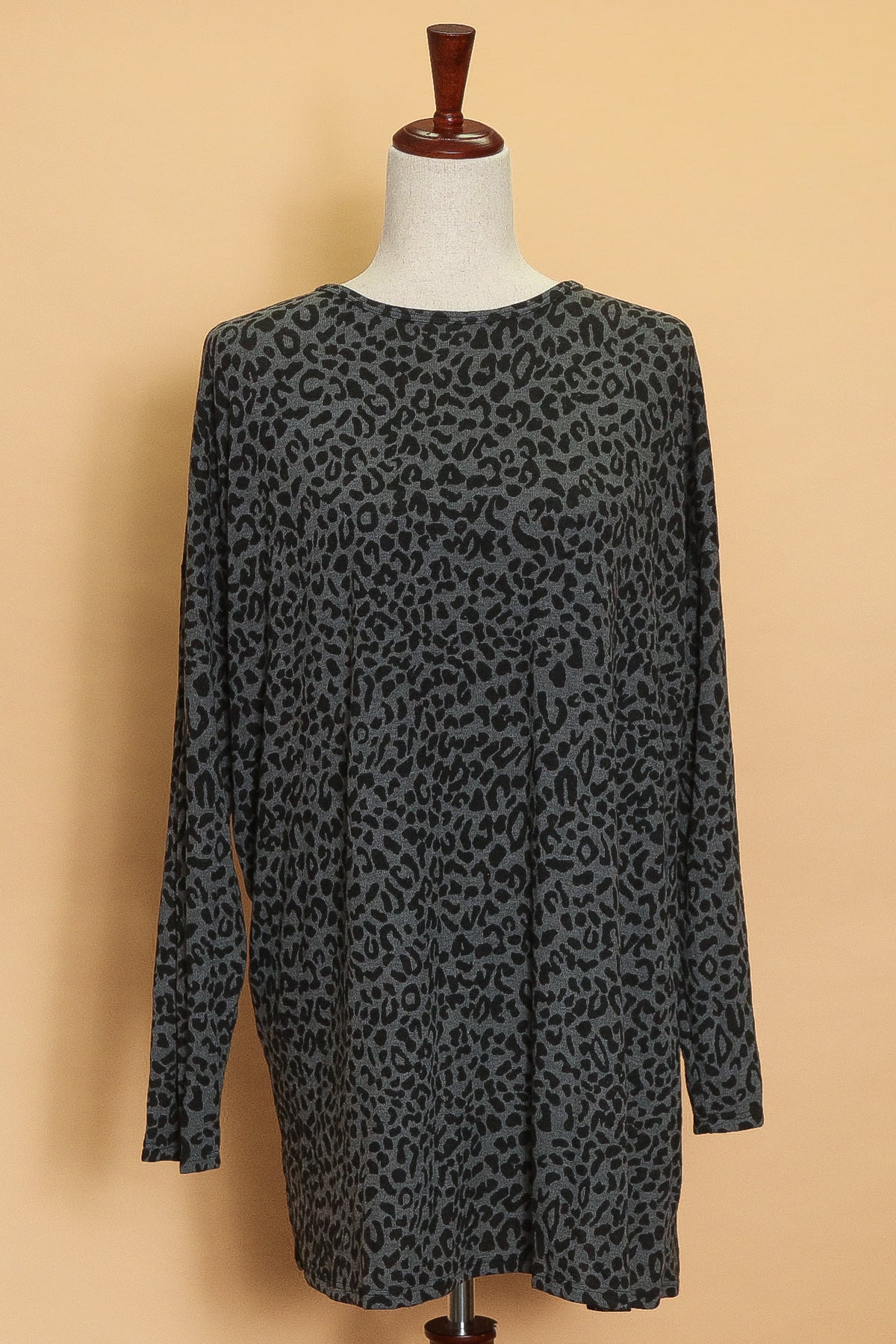Plus Charcoal Animal Tunic