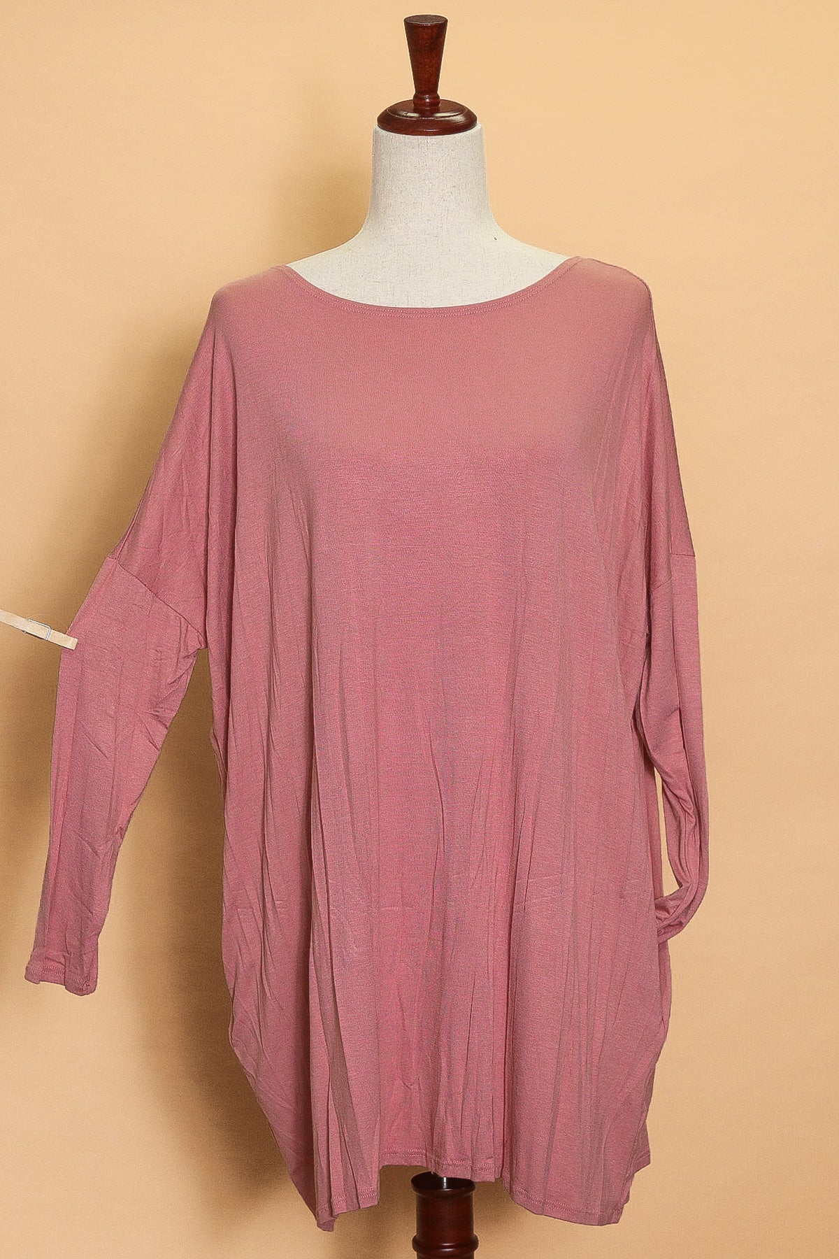 Easy Mauve Tunic Long Sleeve
