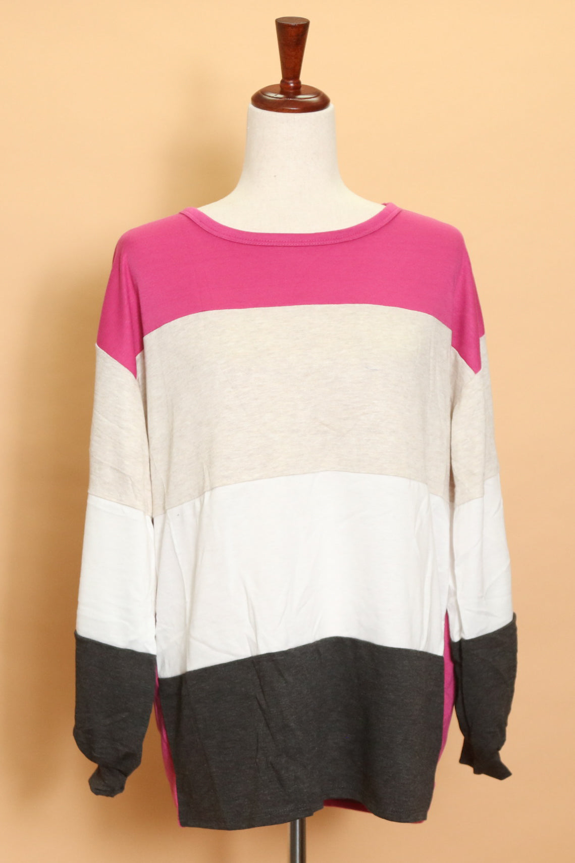 Magenta Color Block Long Sleeve (7pc)