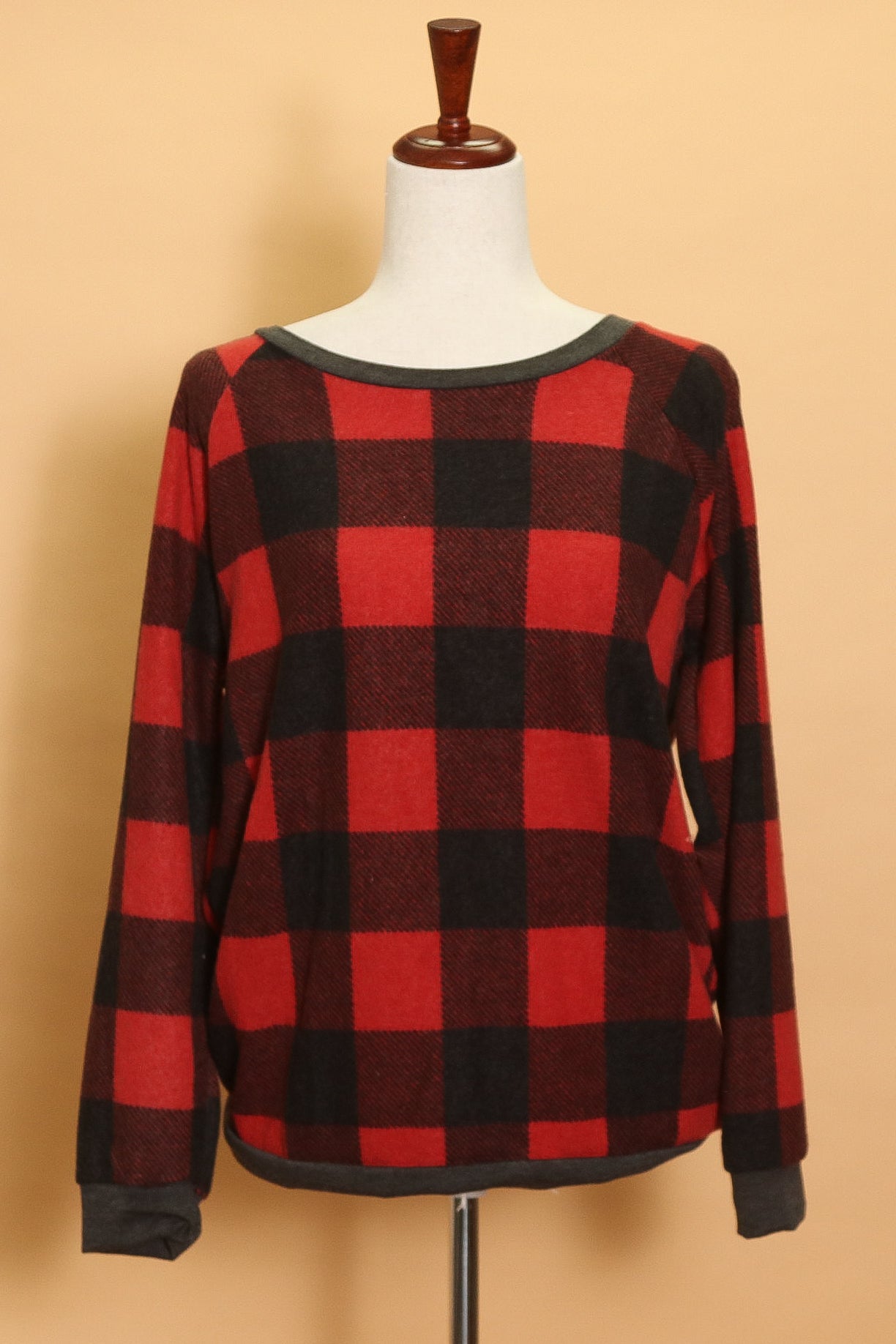 Red Plaid Sweater (4pc)