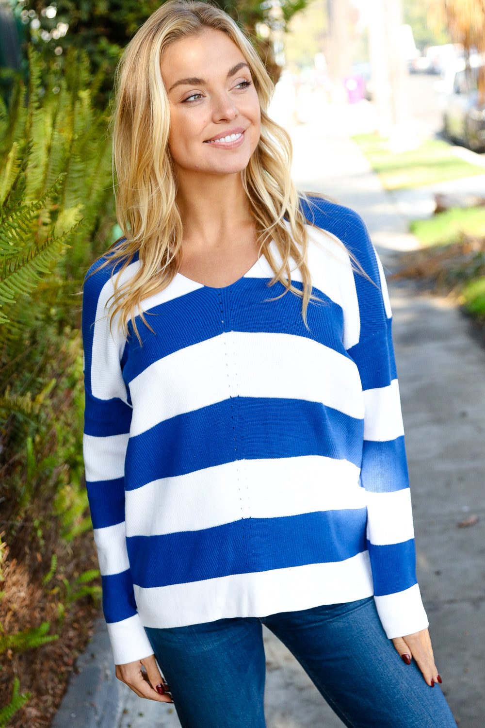 Royal Stripe Sweater