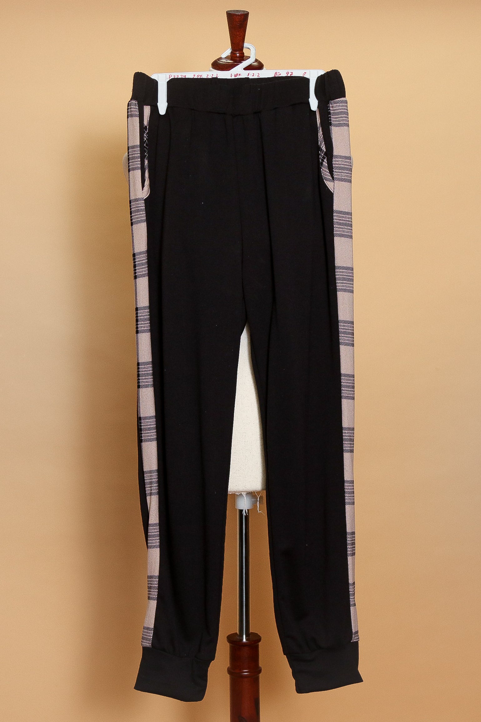 Black & Plaid Sweatpants