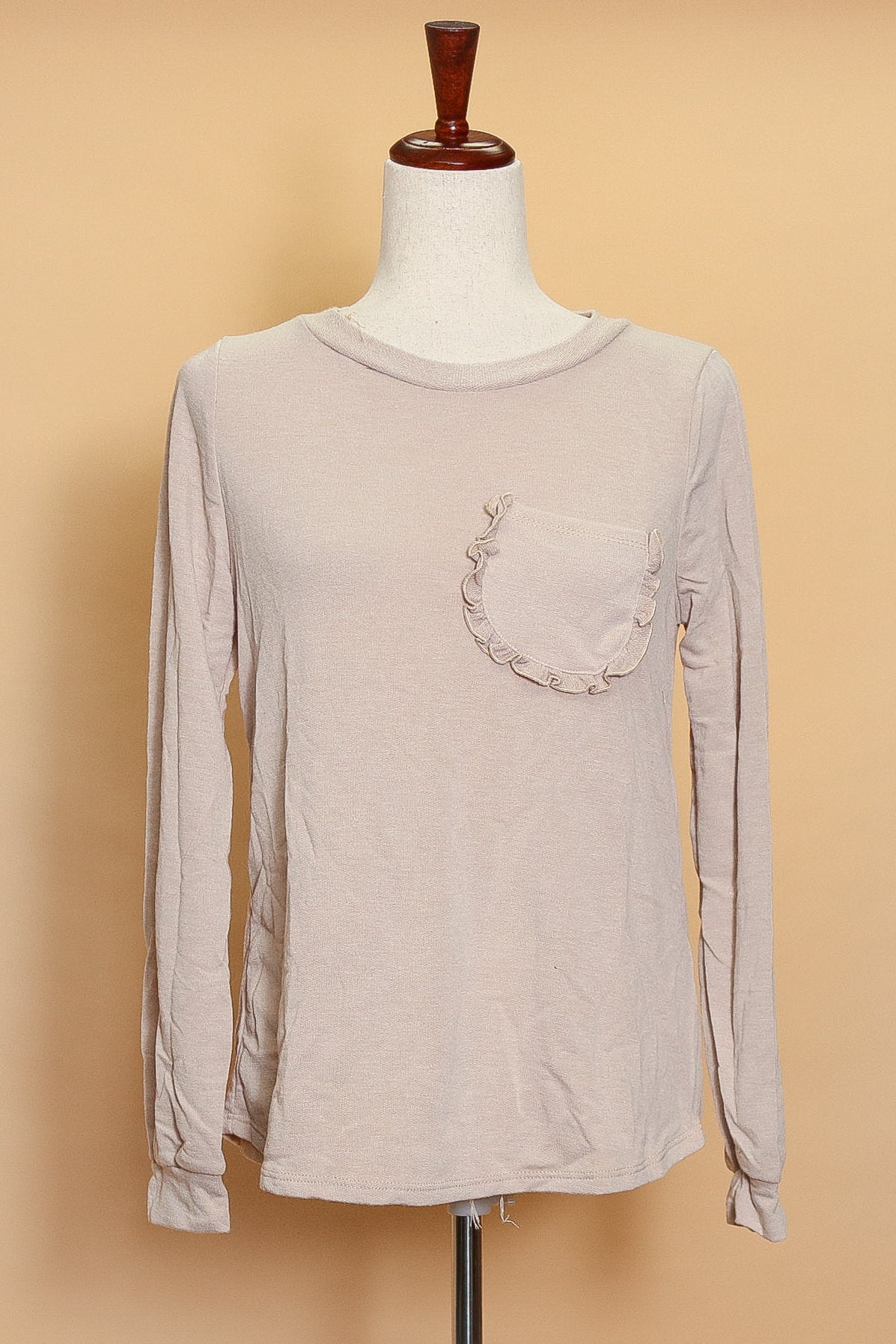 Taupe Pocketed Top