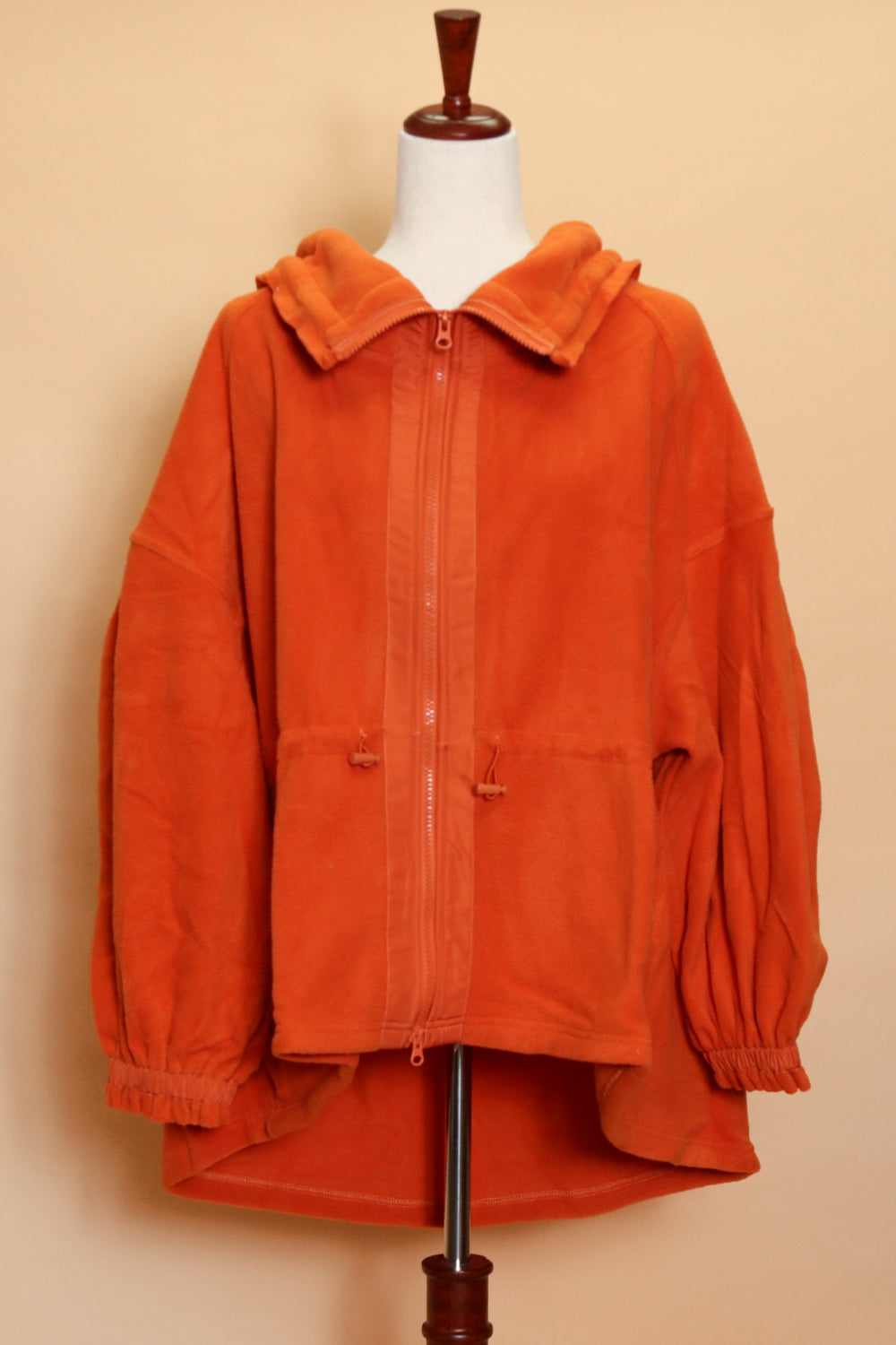 Rust Zip Down Coat
