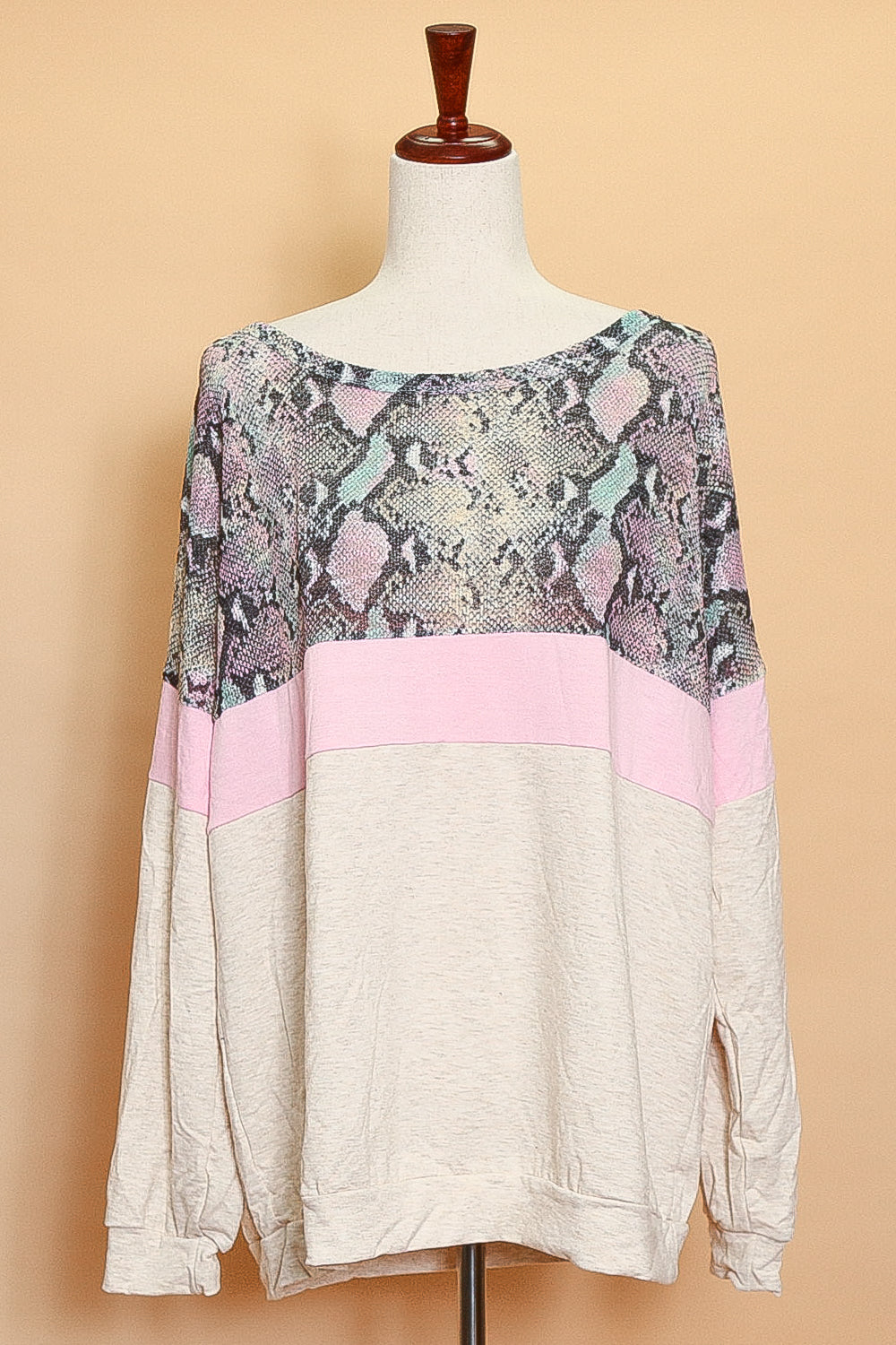 Plus Pink Snake Sweater (4pc)