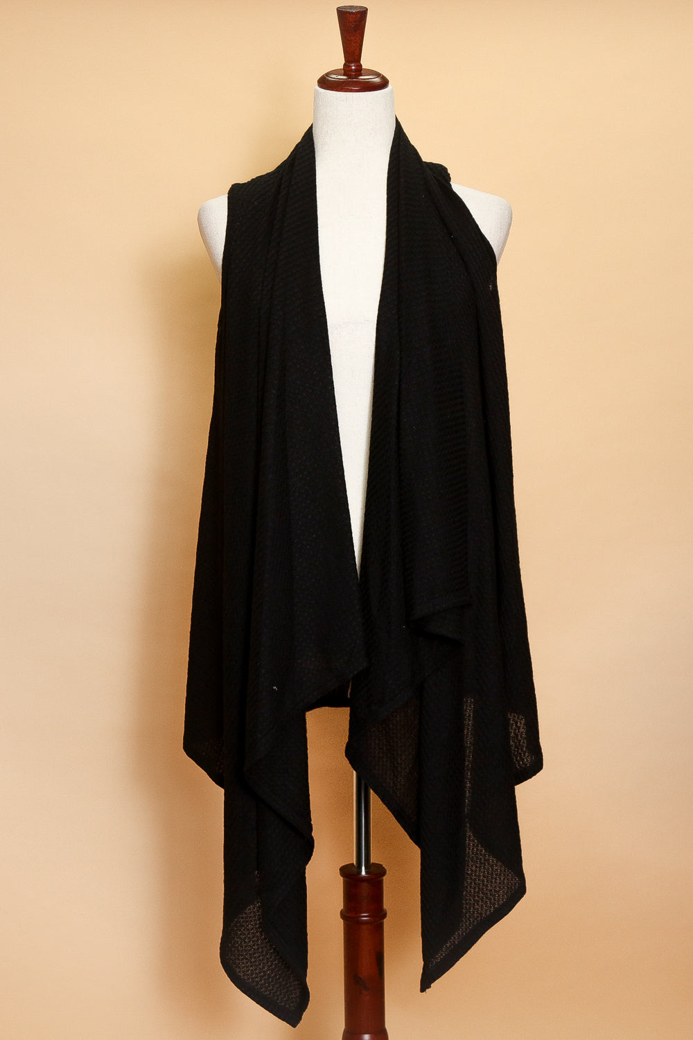 Black Draping Sweater