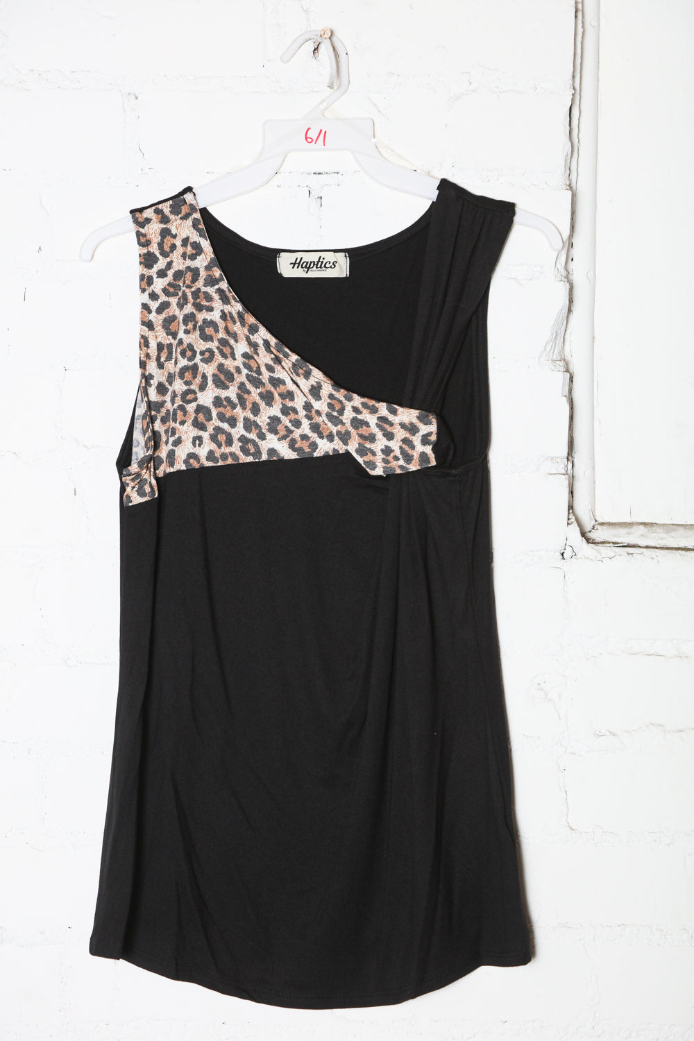 Black Animal Design Front Top