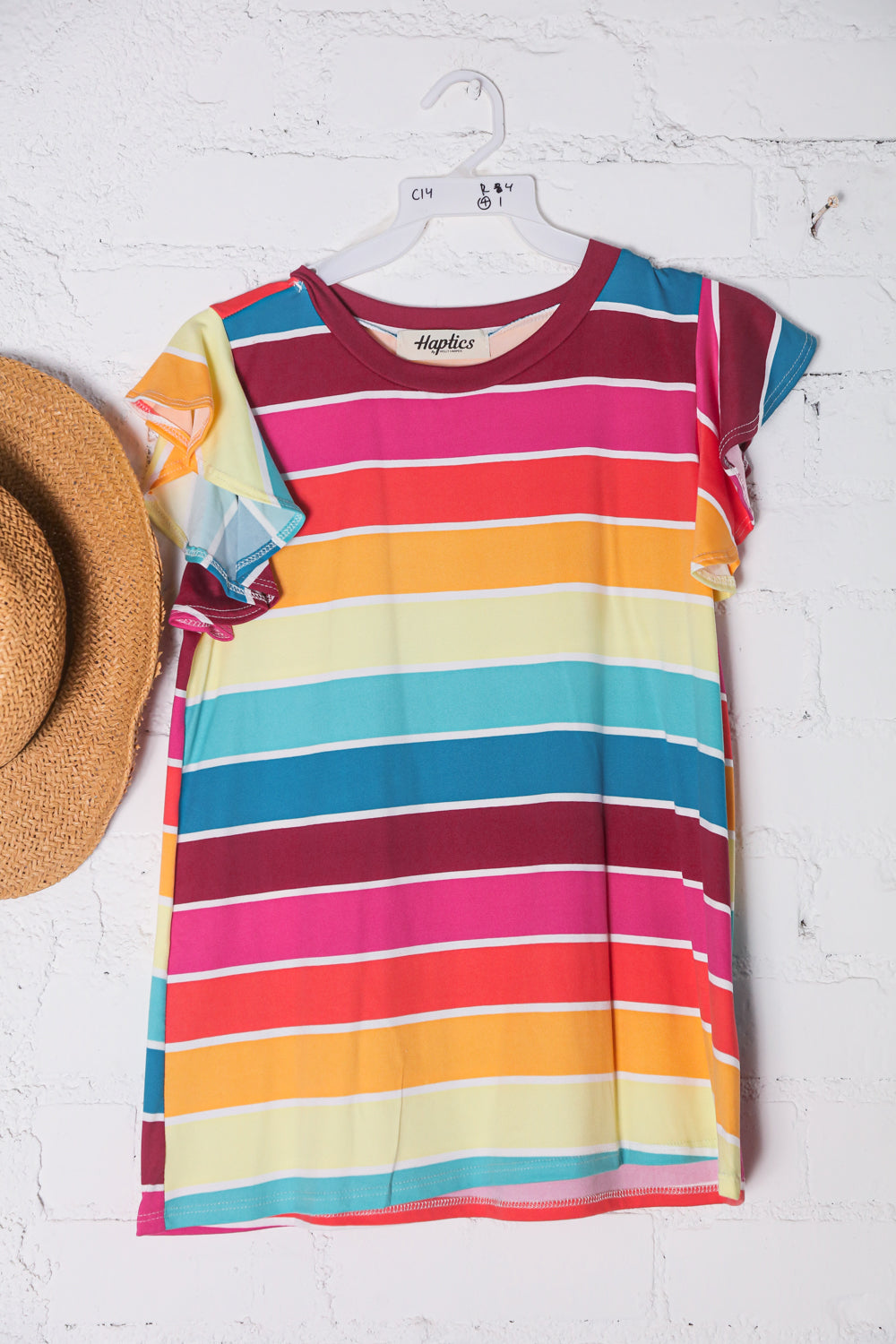 Plus Multi Stripe Design Top