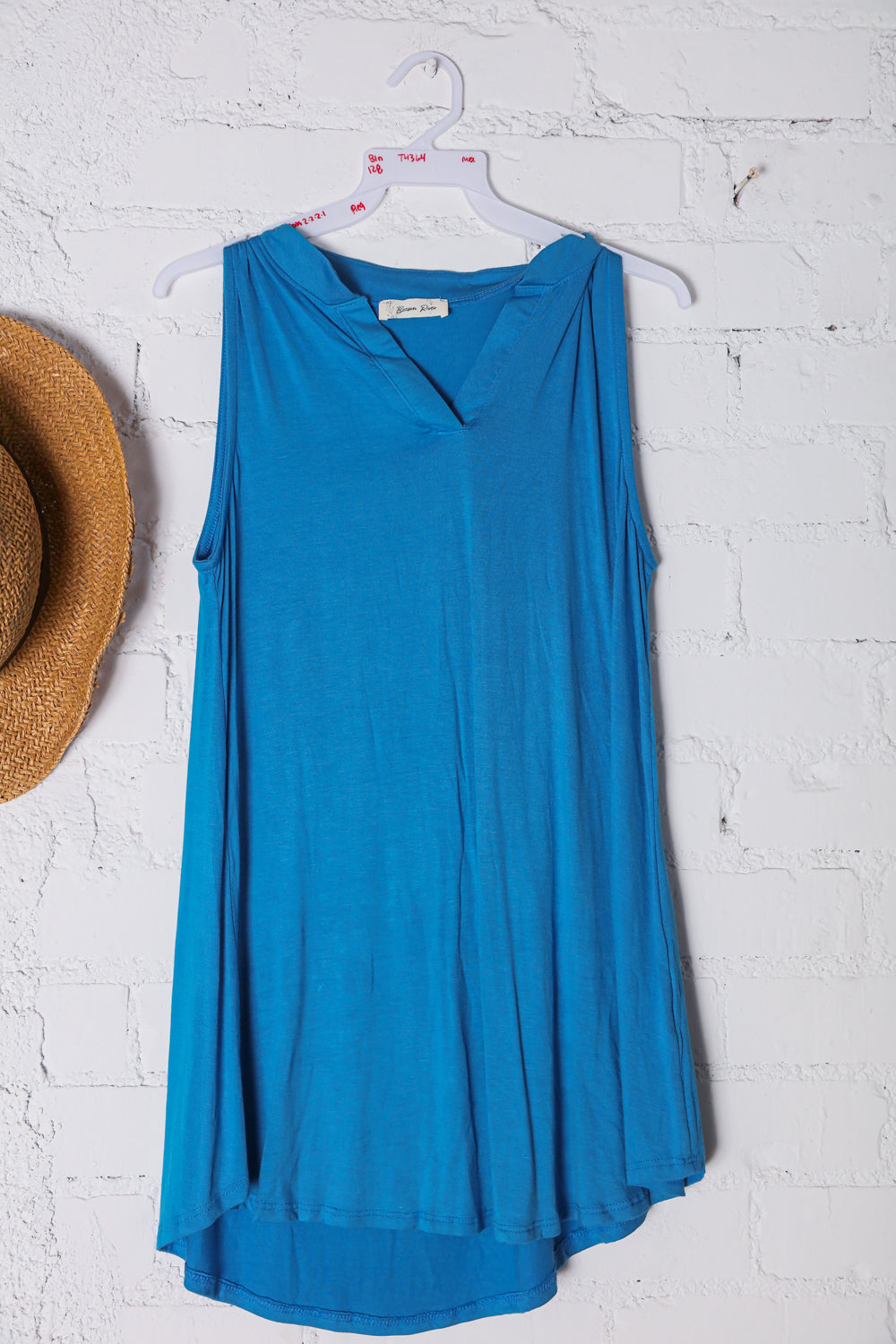 Blue Solid Top