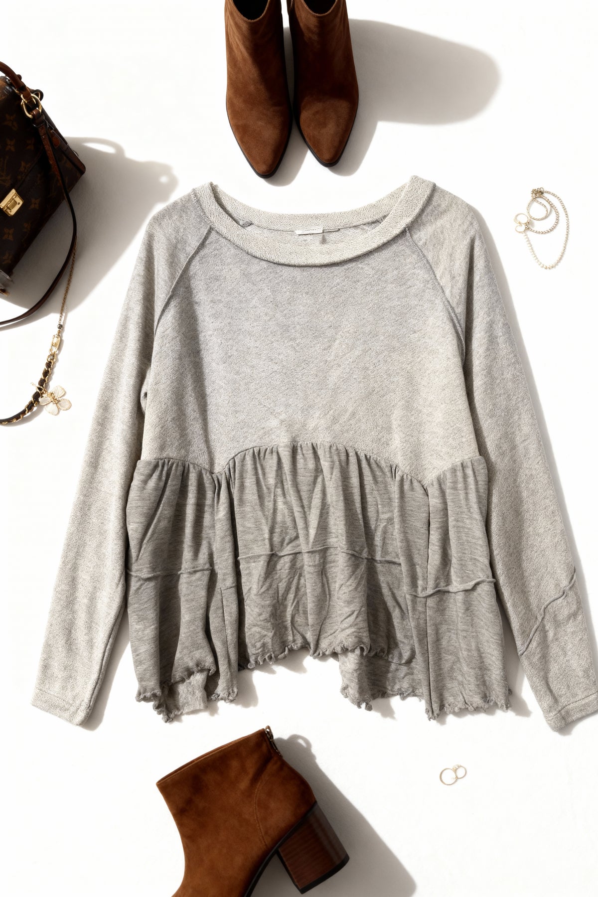 French Terry Tiered Top