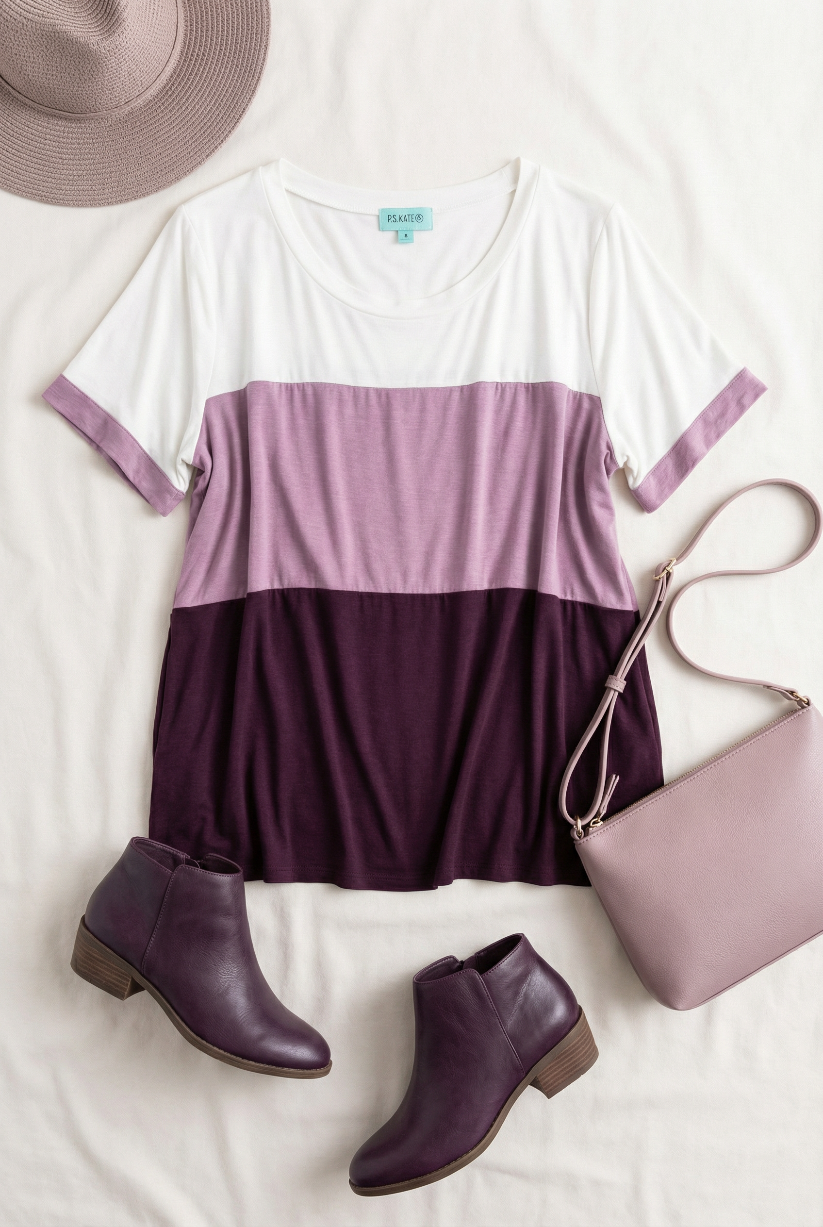 Plus Color Block Top