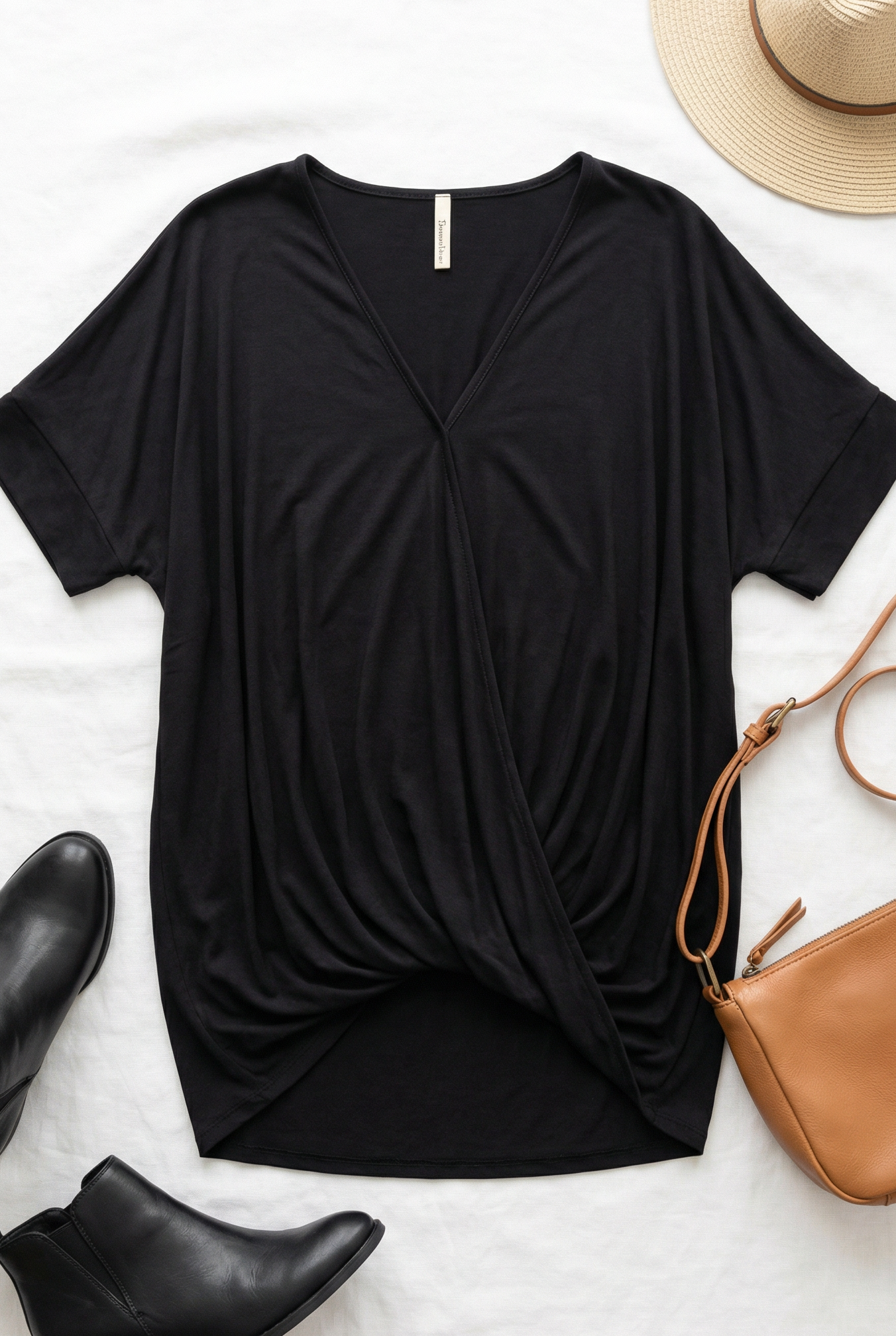 Black Solid Top
